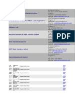 NCB and BNS Branch Codes Overview | PDF | Jamaica | Banking