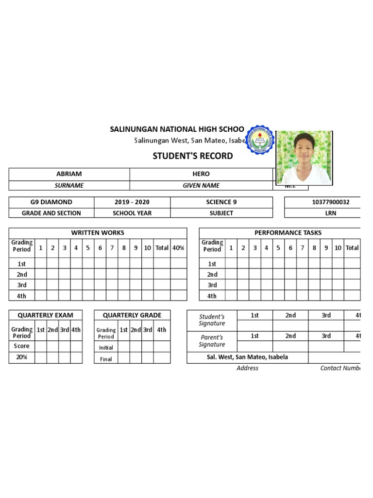 Individual Grading Sheet 2019 | PDF