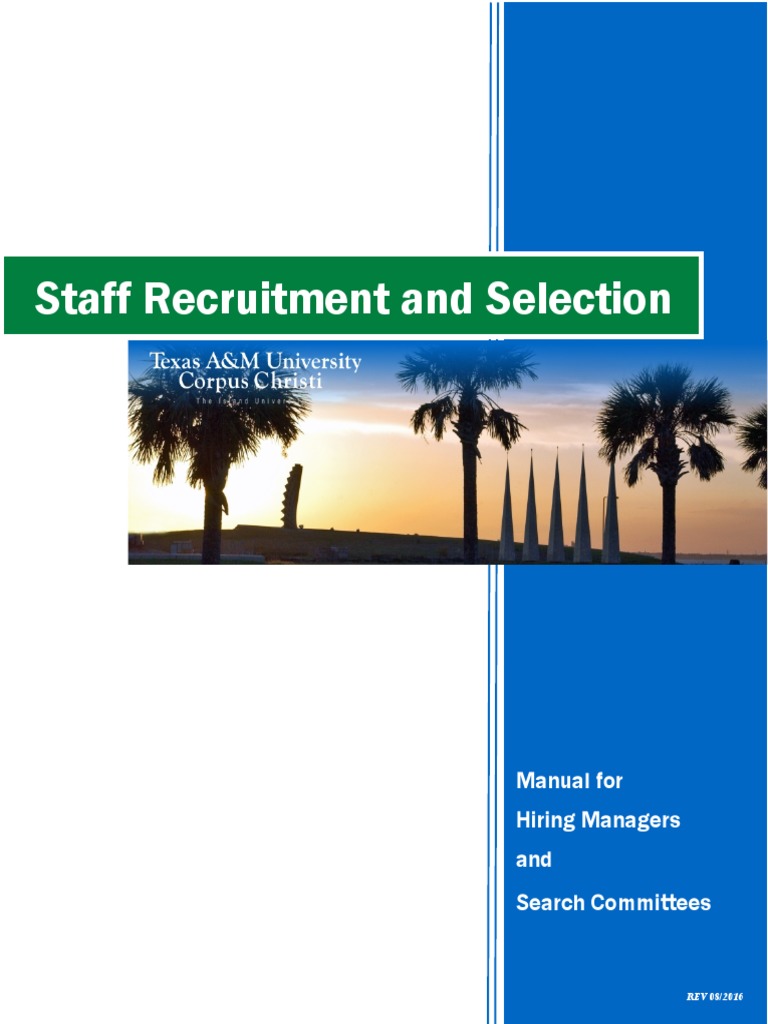 Recruitment and Selection Manual | PDF | Human Resources | Employee ...