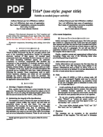 Technical Paper Format | PDF | Citation | Typefaces