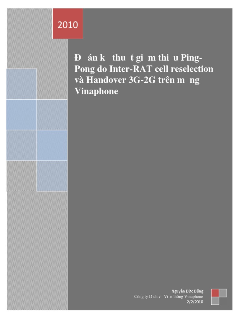 Cell Reselection 2G-3G ProjectV1.1 | PDF