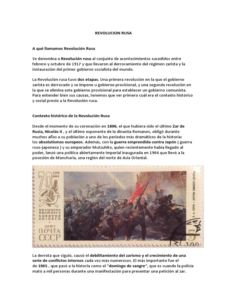 Revolucion Rusa | PDF | revolución rusa | Austria Hungría