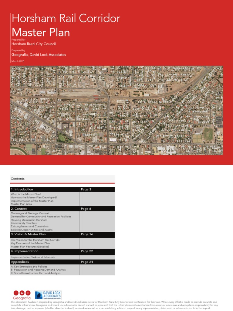 Horsham Rail Corridor Plan | PDF | Rail Transport | Infrastructure