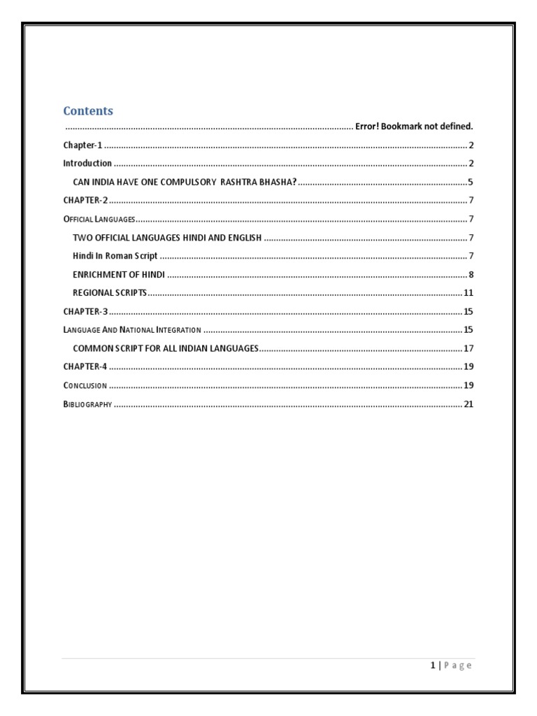 One Nation One Language | PDF | Languages Of India | Sanskrit