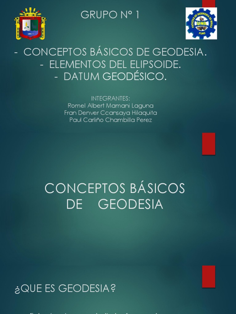 Datum Geodesico | PDF | Geodesia | Datos geográficos e información