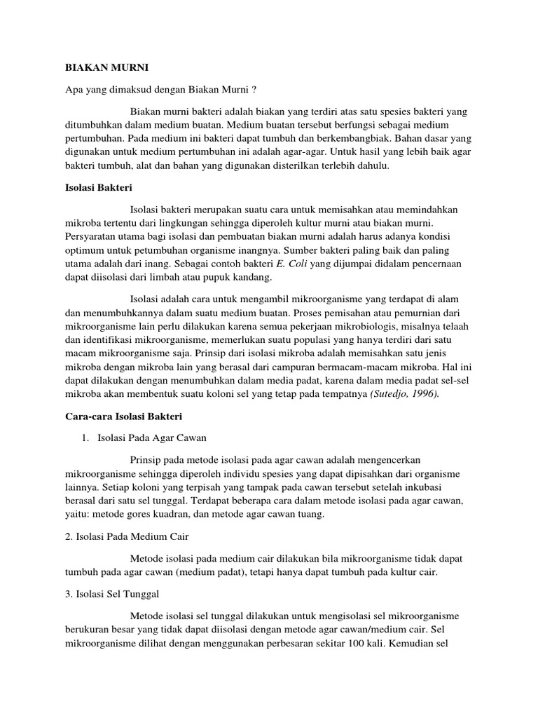 Biakan Murni | PDF