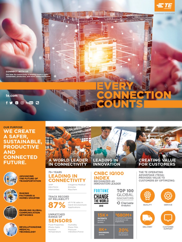 TE 2019 Company Overview Brochure | Download Free PDF | Innovation ...