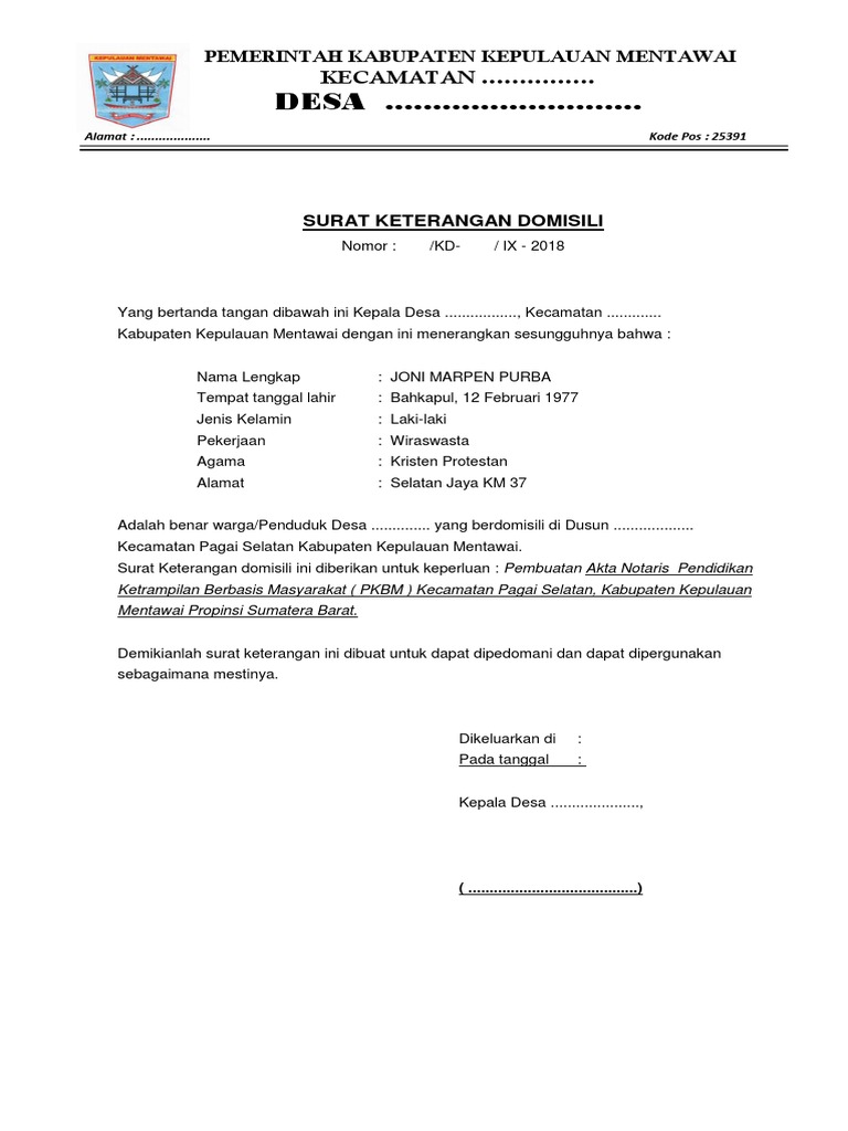 Kop Surat Desa | PDF