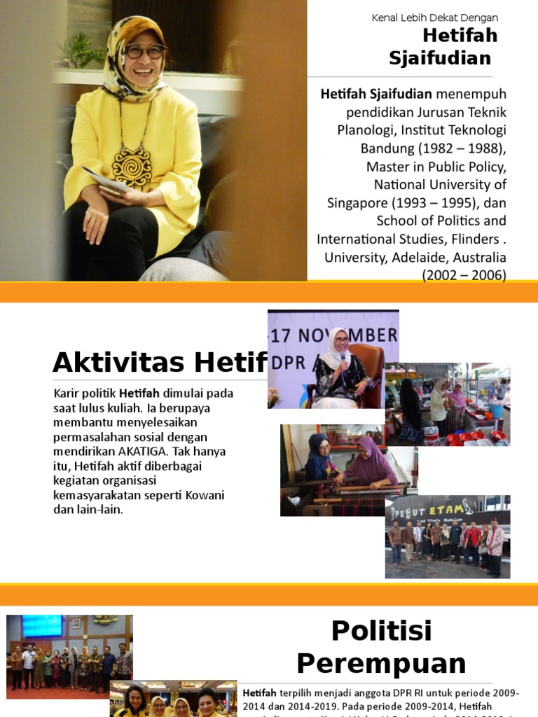 Profil Hetifah Sjaifudian dan Karirnya | PDF