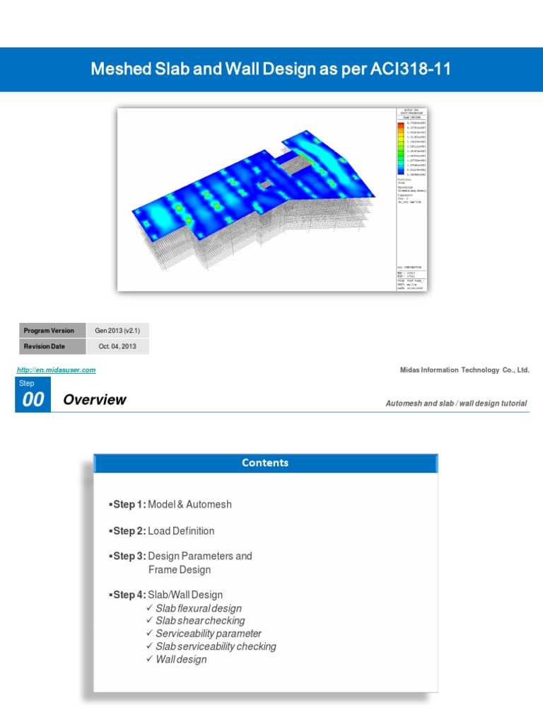 Slabs in Midas Gen | PDF | Stress (Mechanics) | Bending