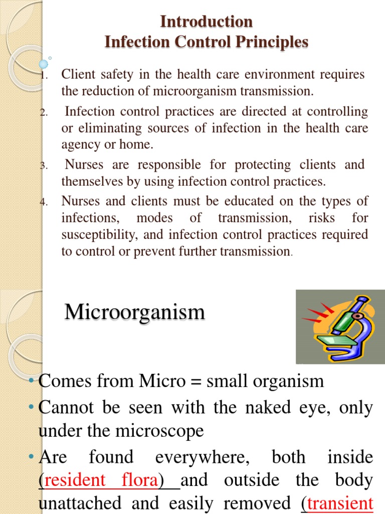 Infection Control Principles | PDF | Infection | Sterilization ...