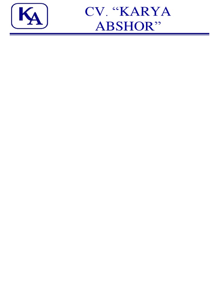 Kop Surat CV Karya Abshor | PDF