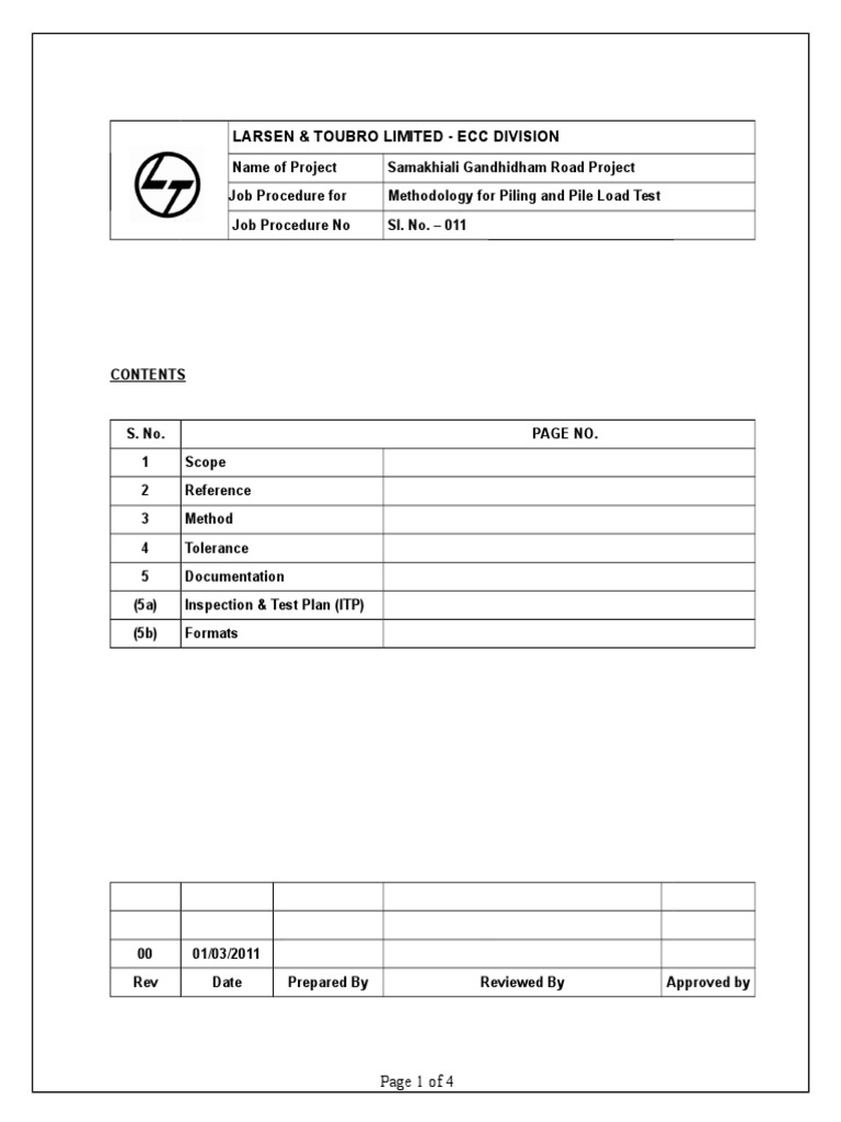 Pile Load Testing Methodology Guide | PDF | Deep Foundation | Pipe ...