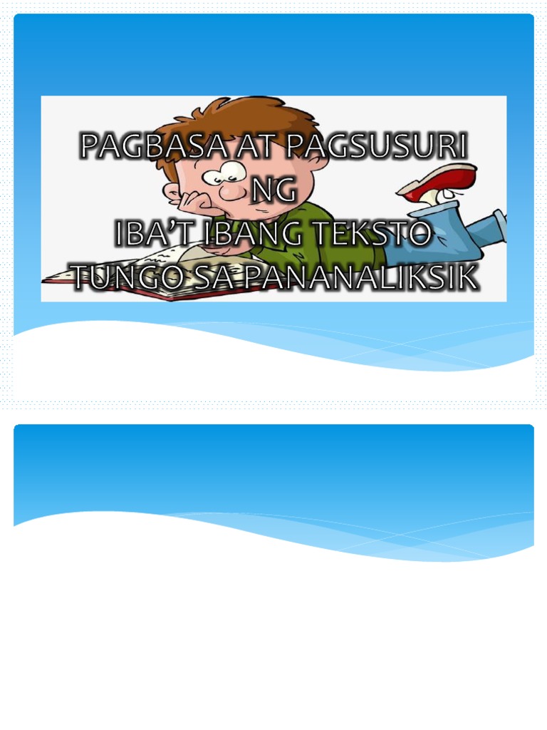 Pagbasa at Pagsusuri | PDF