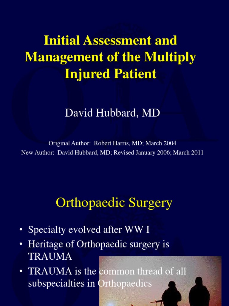 G01-Initial Assessment and Management of The Multiply Injured Patient ...