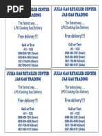 Pryce Gas Price List 2023-2025 | PDF