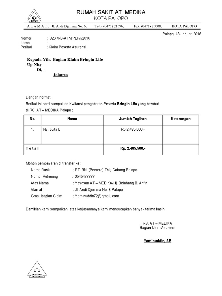 Klaim Rumah Sakit Pdf