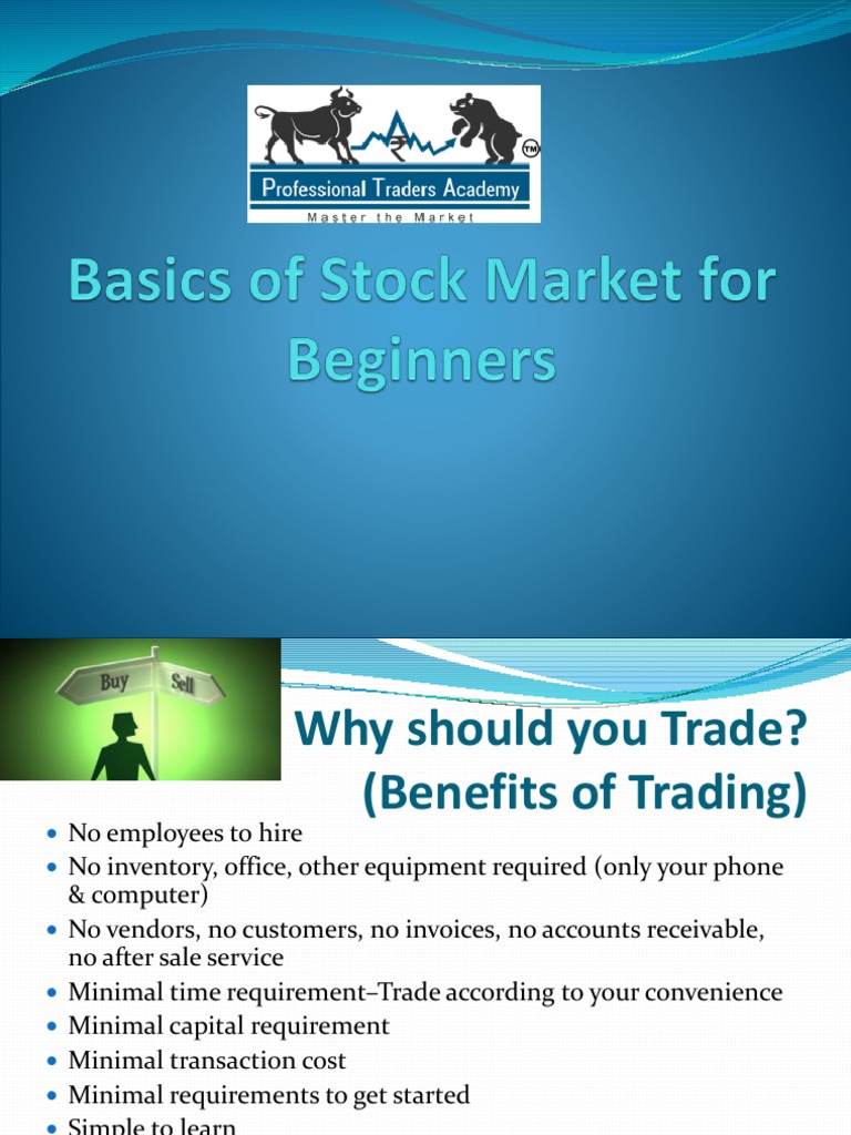 Basics of Stock Market For Beginners | PDF | Stocks | Stock Market