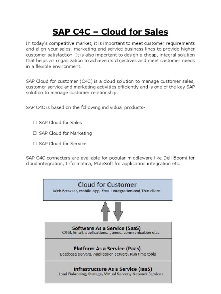 Sap c4c Demo | PDF | Microsoft Silverlight | Cloud Computing