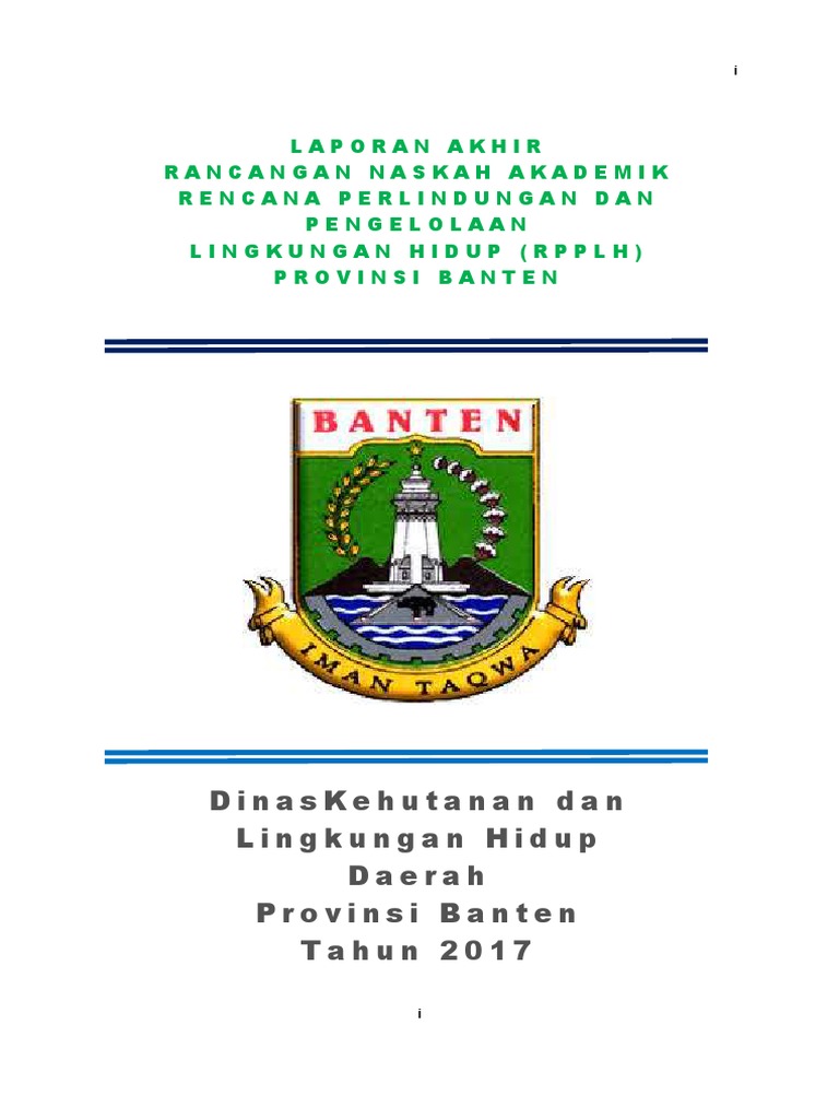 Laporan Akhir RPPLH | PDF | Sains & Matematika