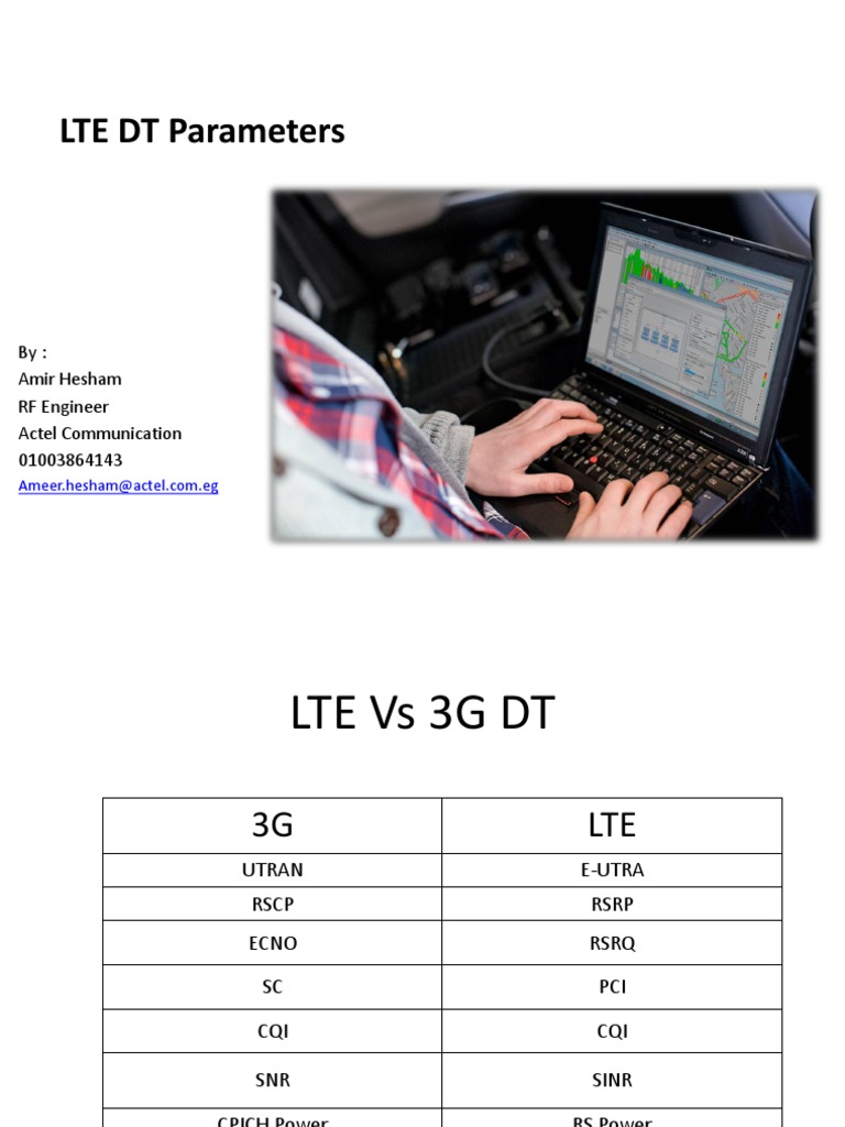 LTE DT Parameters | PDF | Wireless | Data Transmission
