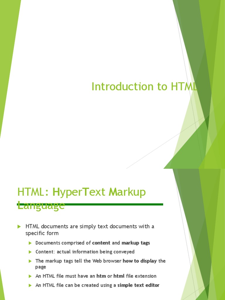 HTML Beginner's Guide: Introduction to HTML Tags, Elements and Formatting | PDF | Hyperlink ...