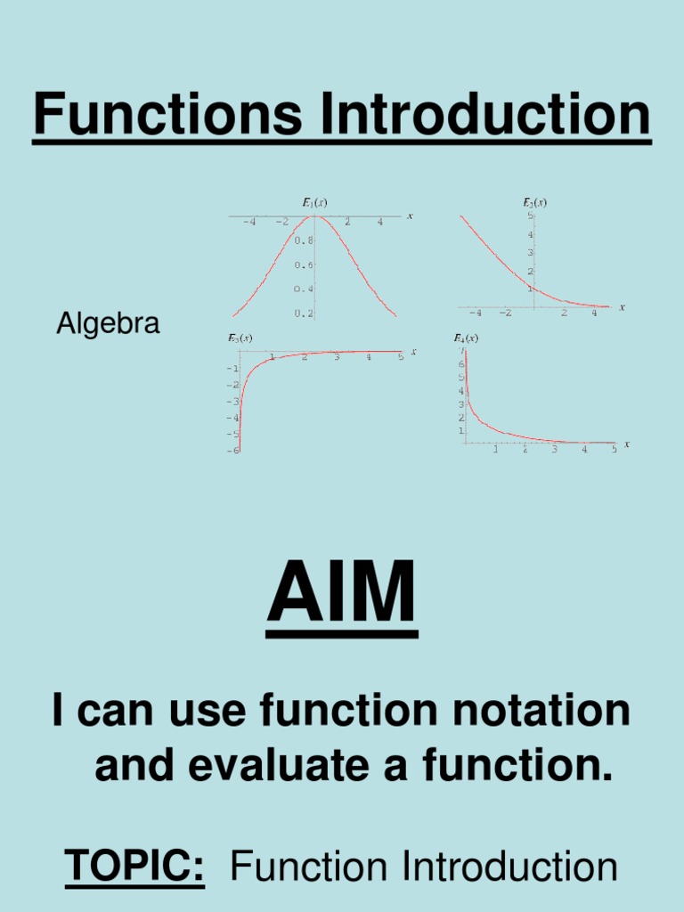 Function Notation Introduction | PDF