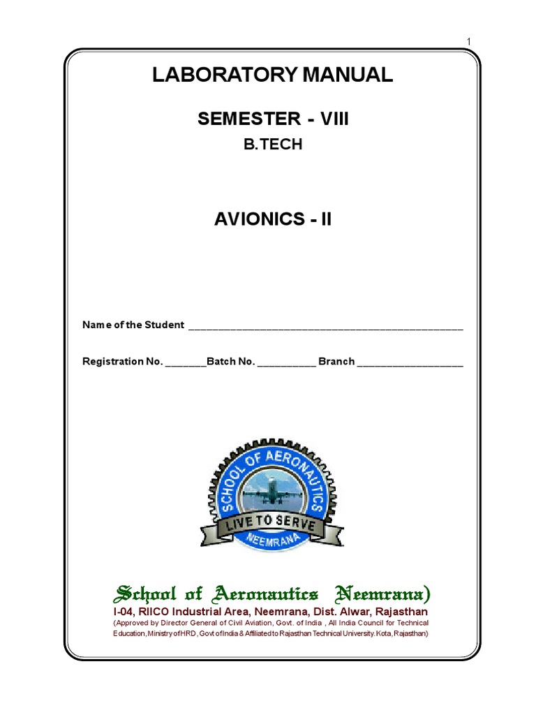 Avionics-II B.tech (Mr. Rajendra) - 1 | PDF | Battery Charger | Inductor