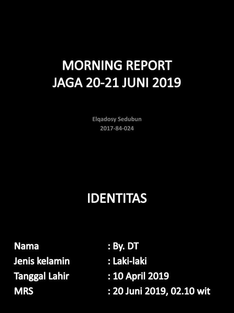Morning Report: Disentri Diagnosis & Treatment | PDF