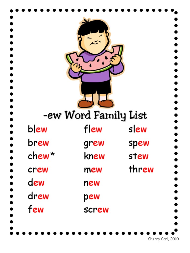 Word Family PDF | PDF | Leisure