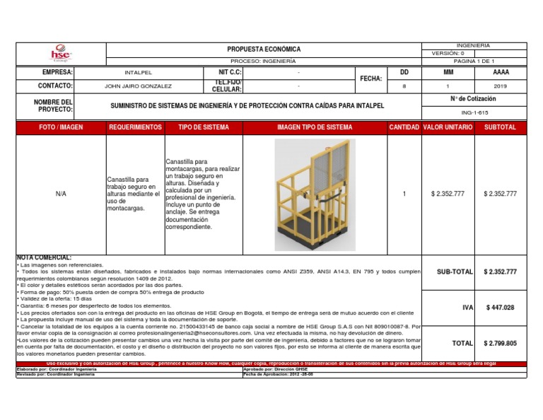 Cotización de Sistemas de Seguridad | PDF | Economias | Business