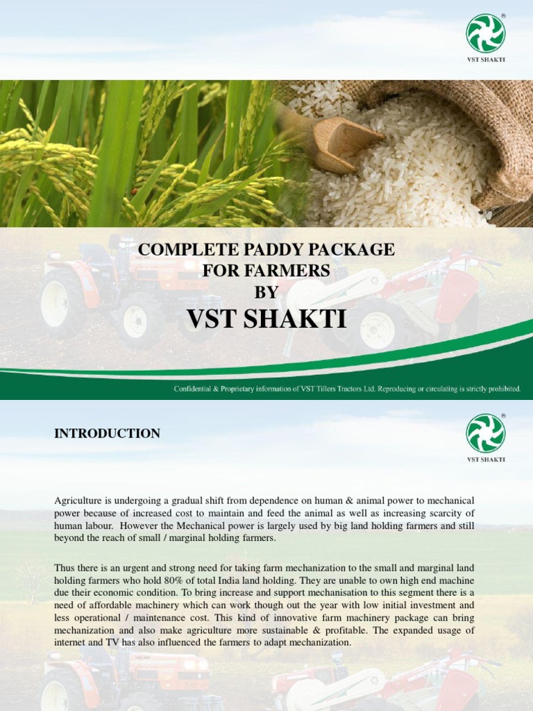 Tractor - Paddy Updated Package | PDF | Tractor | Farms