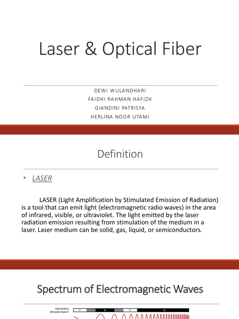 Laser & Optic Fiber | PDF | Optical Fiber | Laser