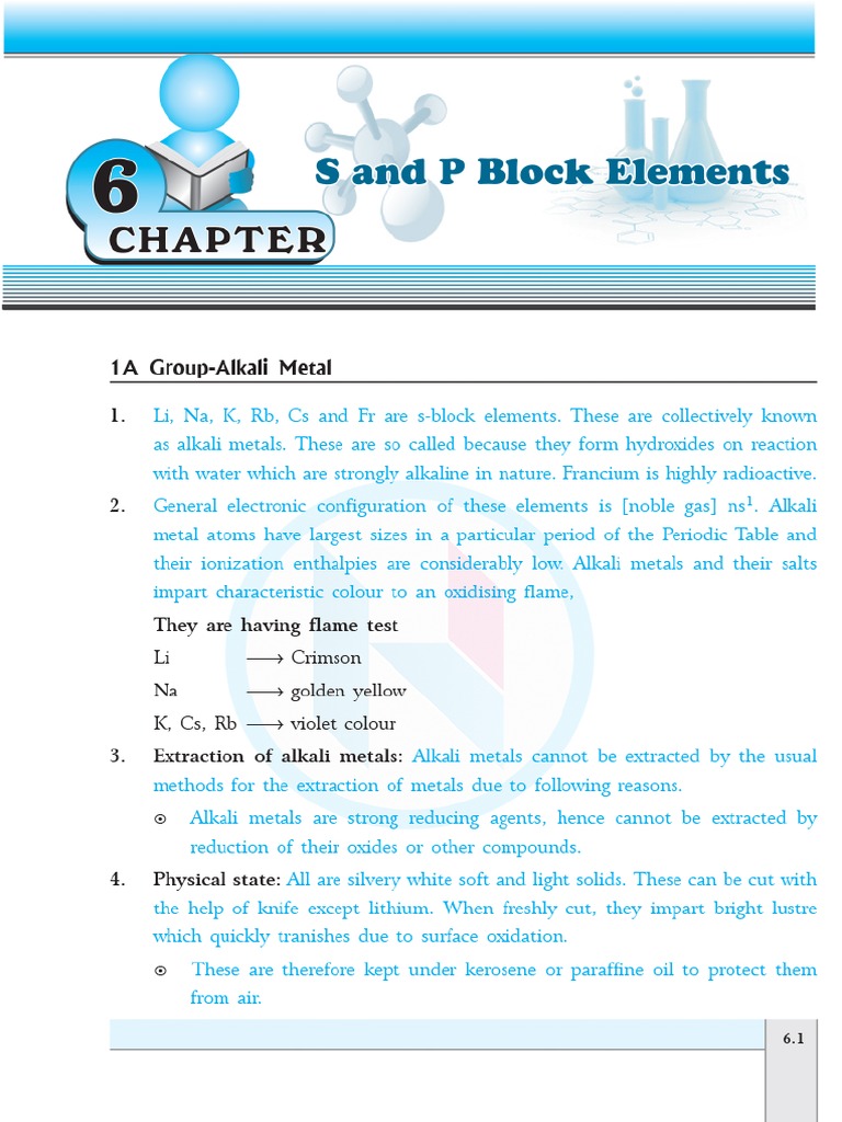 Trick & Tech S-Block Alkali Metal | PDF