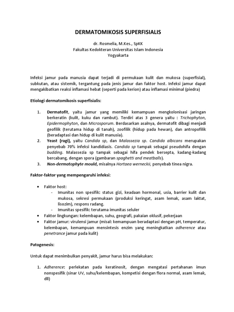 7 - Dermatomikosis Handout | PDF