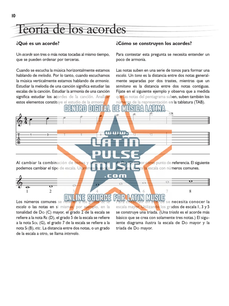 Acordes Guitarra | PDF | Acorde (Música) | Escala (música)