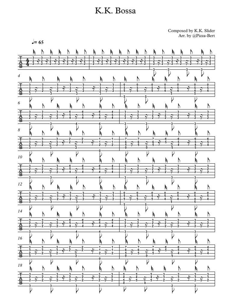 K.K. Bossa TABS | PDF