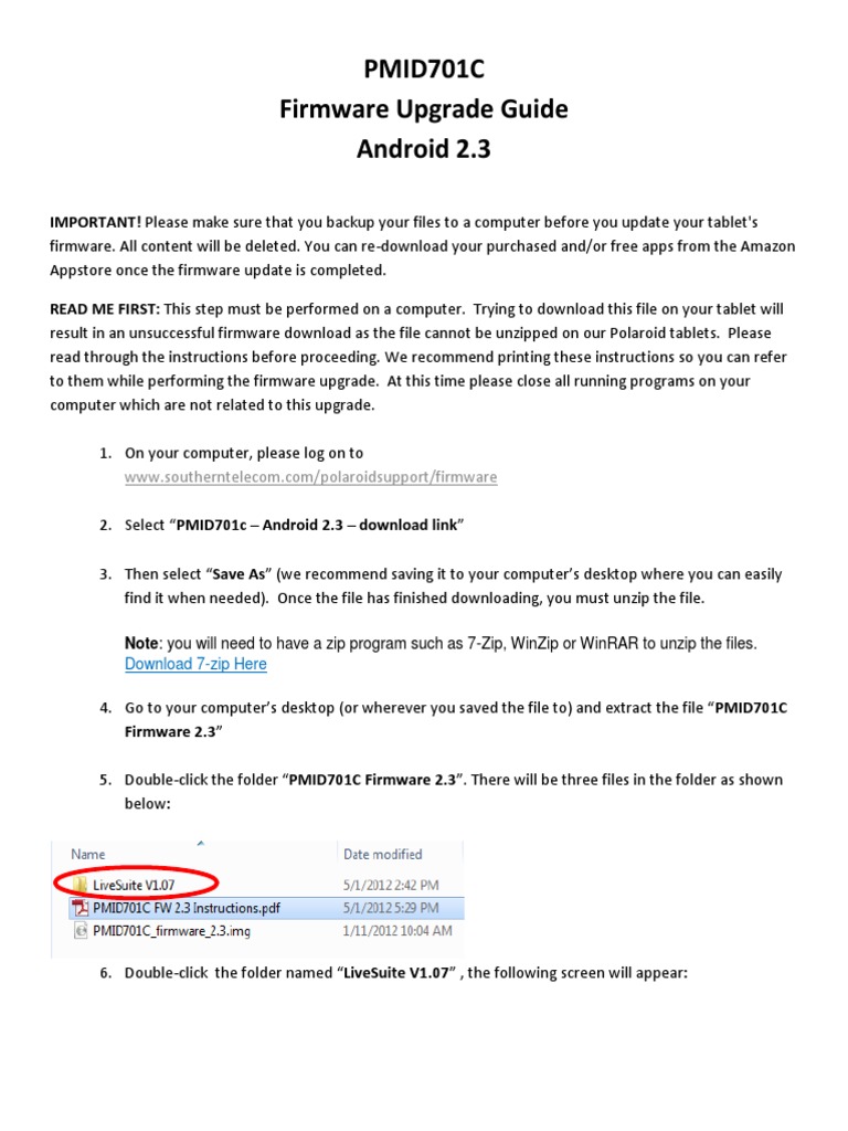 Manual de Rom de Tablet | PDF | Zip (File Format) | Tablet Computer