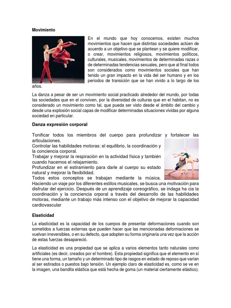 Movimiento | PDF | Músculo | Bailes