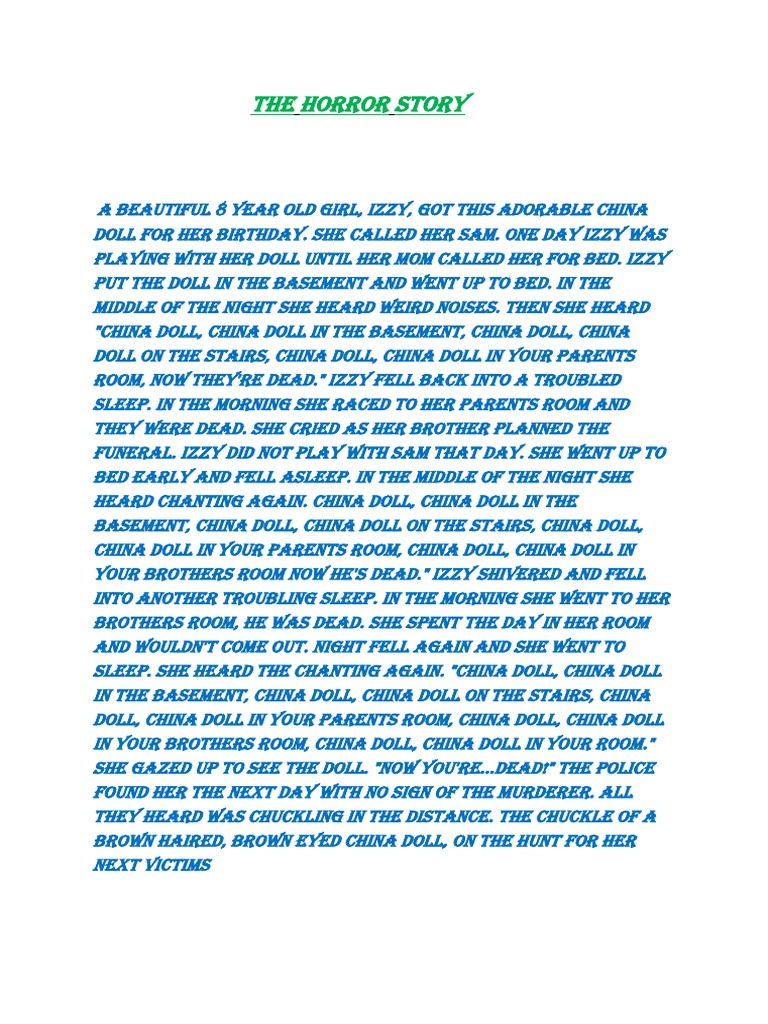 The Horror Story | PDF