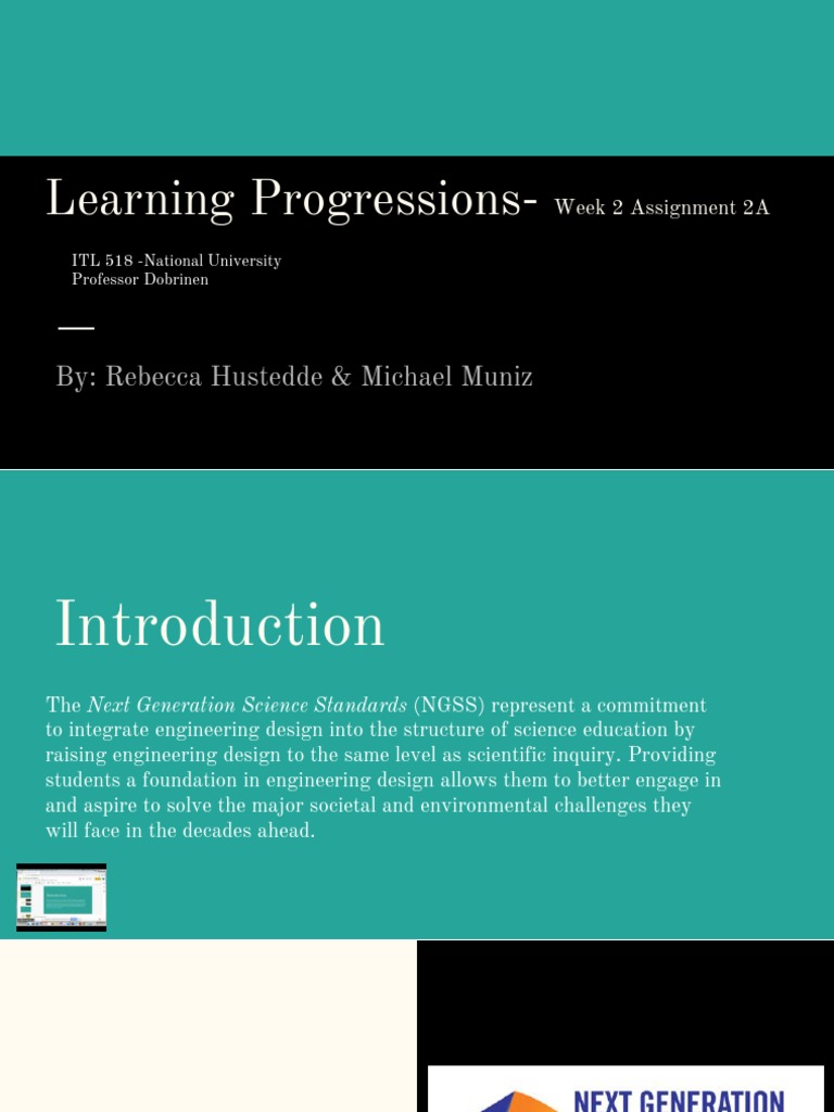 Itl 518 Learning Progression | PDF | Design | Engineering