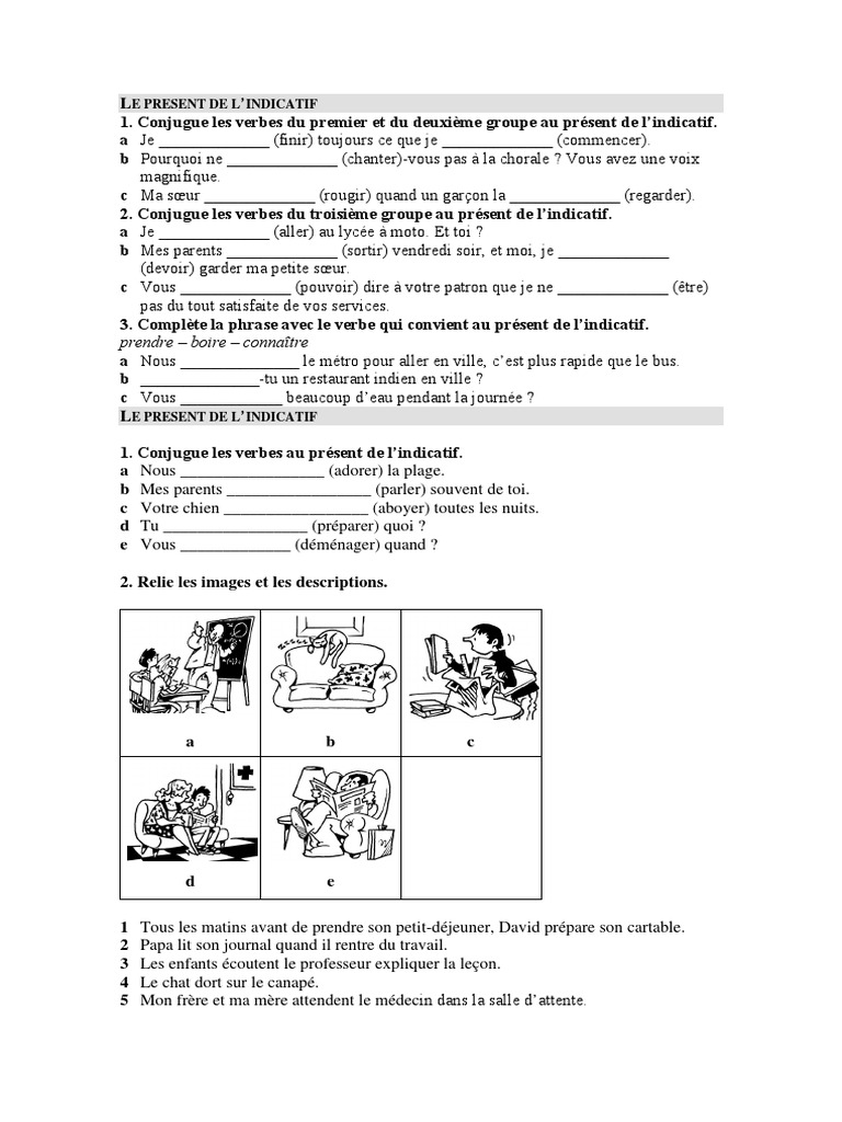Conjugaison des verbes en français | PDF | Verbe