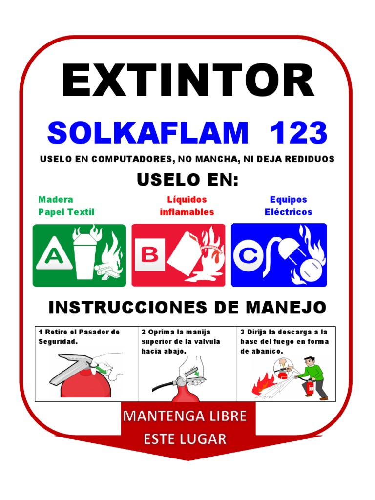 Cartel Extintor Solkaflam | PDF | Naturaleza