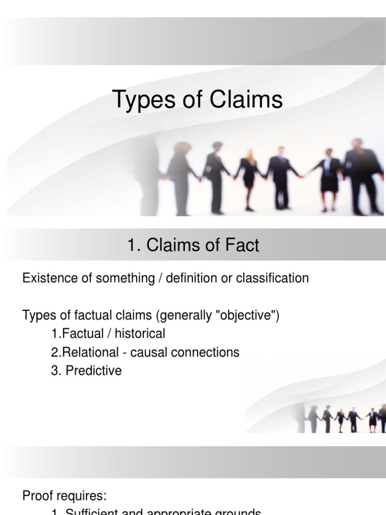 Types of Claims | PDF