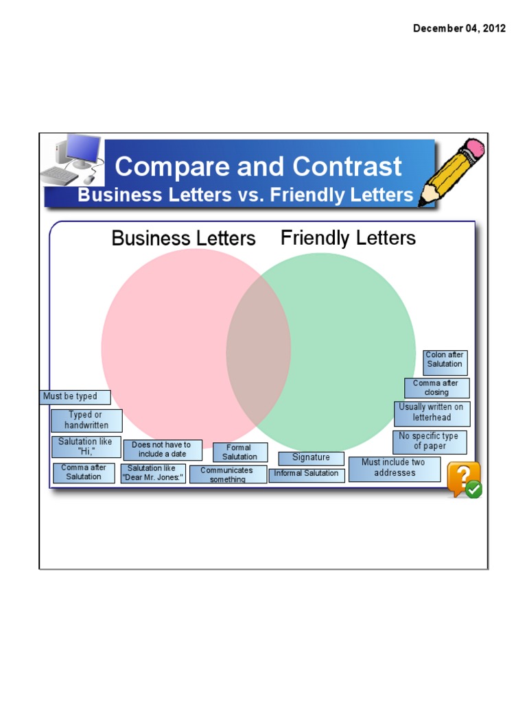 Compare and Contrast: Business Letters | PDF | Human Communication ...