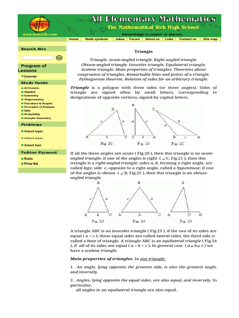 Geo7 HTM | PDF | Triangle | Elementary Geometry