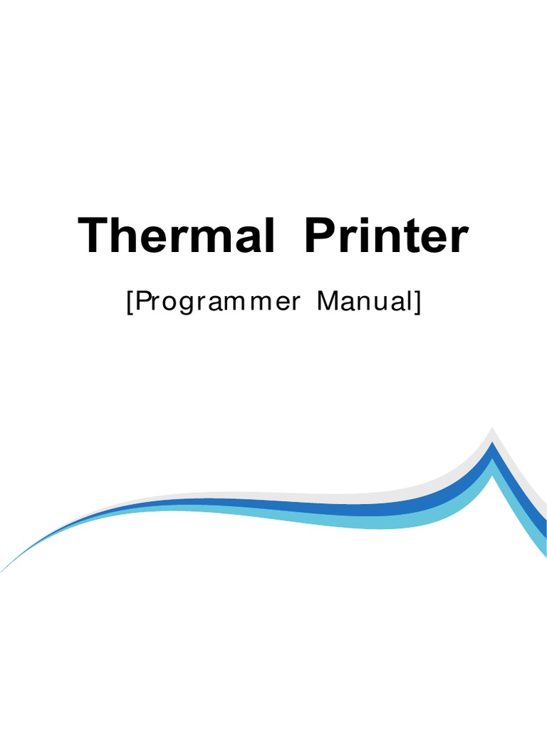 The Thermal Printer - Design Ebook | PDF | Ascii | Printer (Computing)