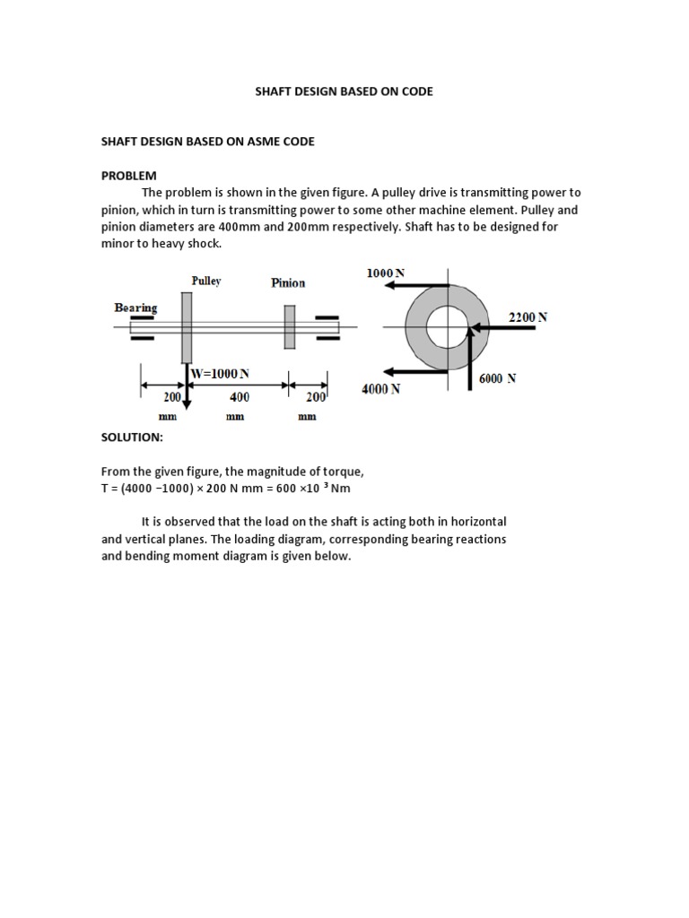 Shaft Design | PDF | Belt (Mechanical) | Gear