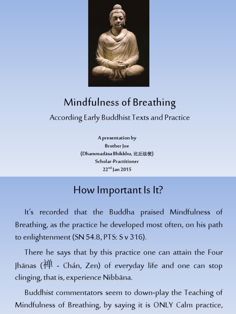 Mindfulness of Breathing PDF | PDF | Enlightenment In Buddhism | Vipassanā