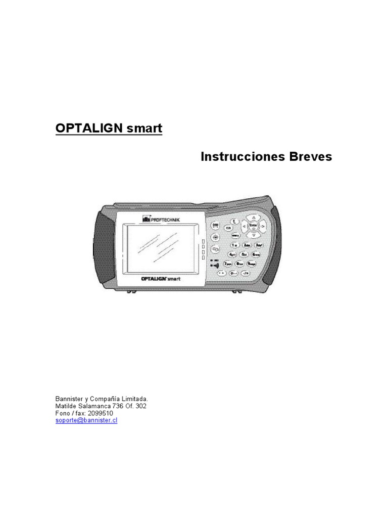 OPTALIGN Smart (Instrucciones Breves en Español) PDF | PDF | Medición ...